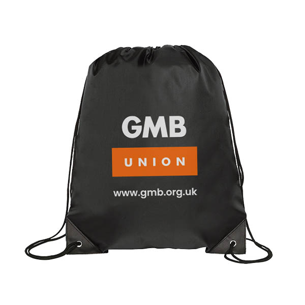 Eco Recycled Drawstring Bag (Personalised) GMB Merchandise